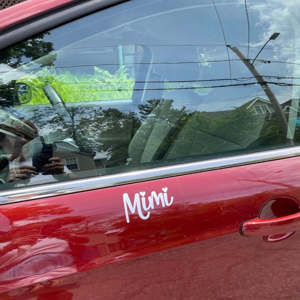Mimi Vinyl Decal Bumper Sticker, Customized Grandmother Sticker ...