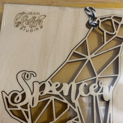 Modern Geometric Labrador Chocolate Black Lab Dog Animal - Etsy