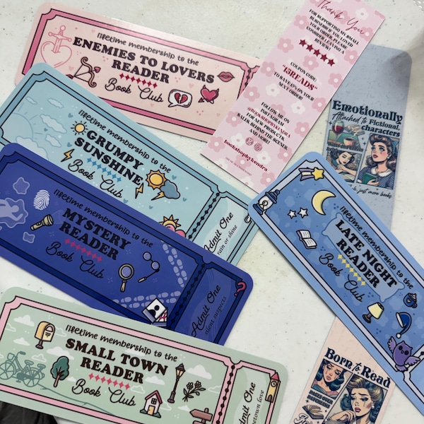 Bookish Ticket Bookmark | Handmade Bookmark | Laminated Bookmark ...