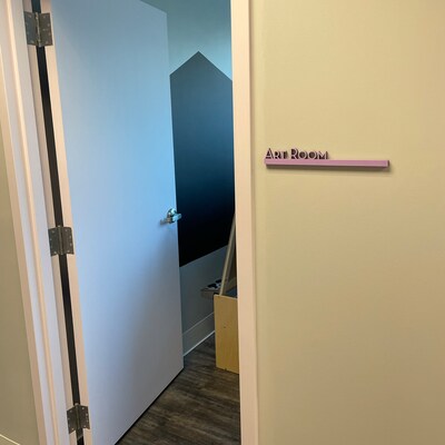 Modern House Numbers, Concrete With Red Acrylic Contemporary Home ...