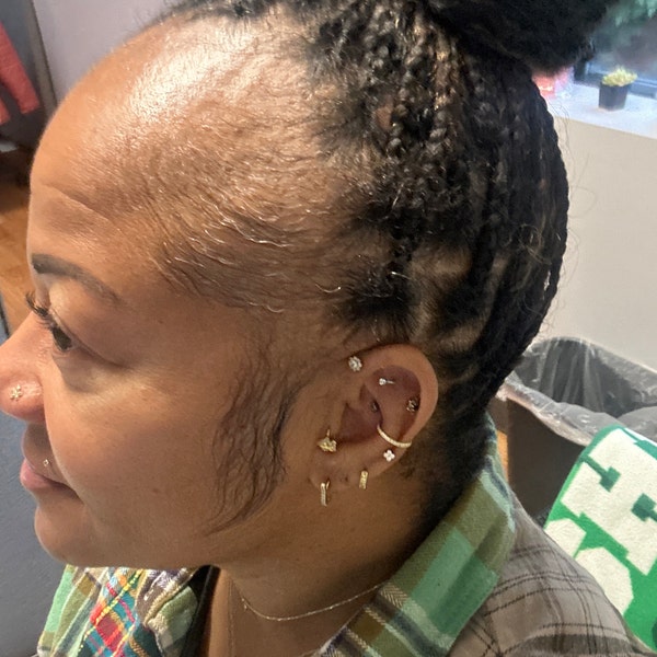 16G/18G/20G Paved Cartilage Conch Clicker Hoops • CZ Hinged Clicker ...