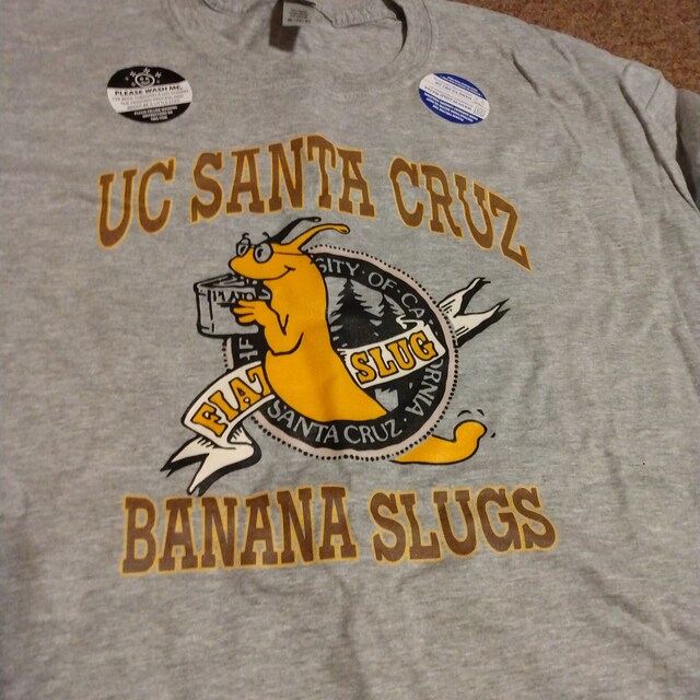 Vincent Vega's UC Santa Cruz Banana Slugs T Shirt - Replica Vincent Vega's UC Santa Cruz Banana Slugs T Shirt - Replica