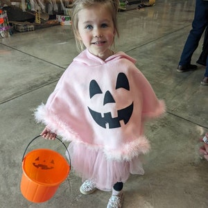 Ghost Boo Happy Girly Lashes Halloween Poncho Ghost Poncho Ghost ...