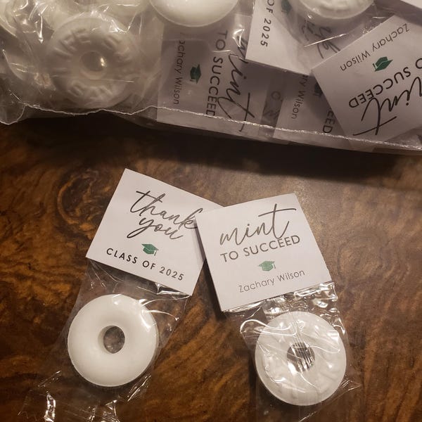 100pcs Mint to Succeed Favors,graduation Mints,graduation Party Favors ...