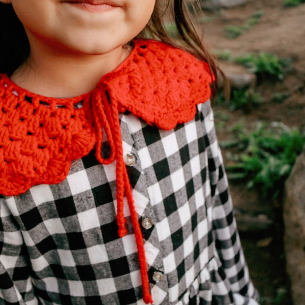 Crochet Granny Stripe Collar Pattern, Peter Pan Collar, Collar Pattern ...