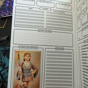 Rogue Notebook Large Dungeons and Dragons 5e Character Journal - Etsy
