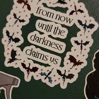 From Now Until the Darkness Claims Us : Throne of Glass Manon Quote - Etsy