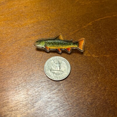 Brook Trout Pin Trout Pin Wader Pins Fly Fishing Pins Fly Fishing Gifts ...