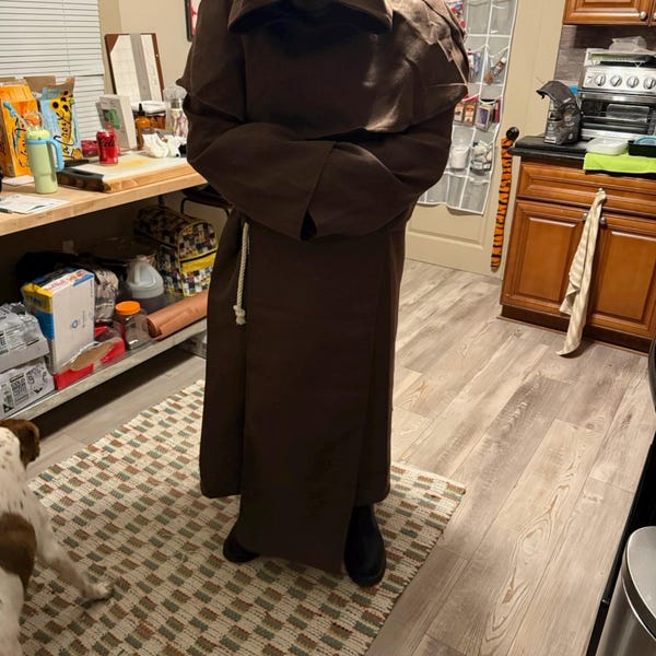 Medieval Franciscan Monk Habit, LARP, Renaissance Faire, Fantasy ...