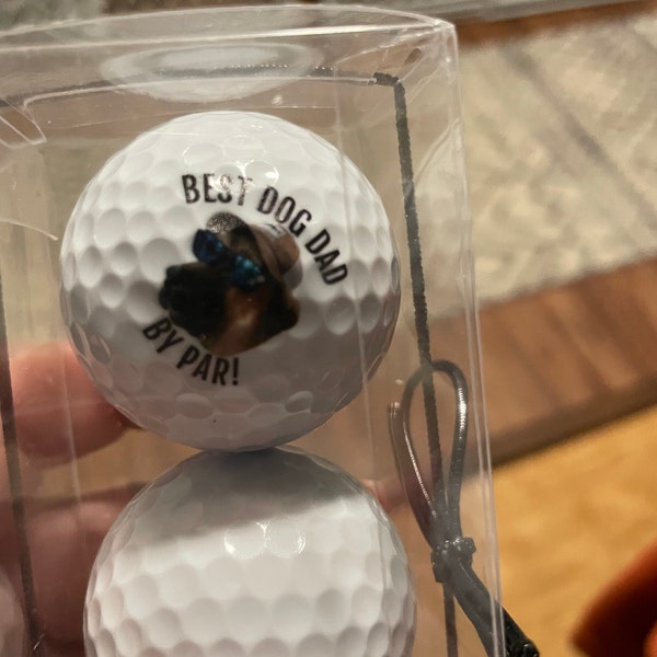 Custom Golf Balls, Dad Golf Ball, Dog Face Golf Balls, Custom Dog Gift ...