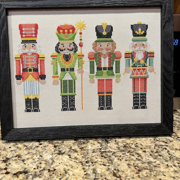 Christmas Nutcrackers Cross Stitch Pattern Simple Easy Primitive ...
