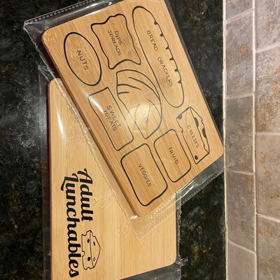 Adult Lunchables Charcuterie Board SVG for Cricut, Glowforge, and ...
