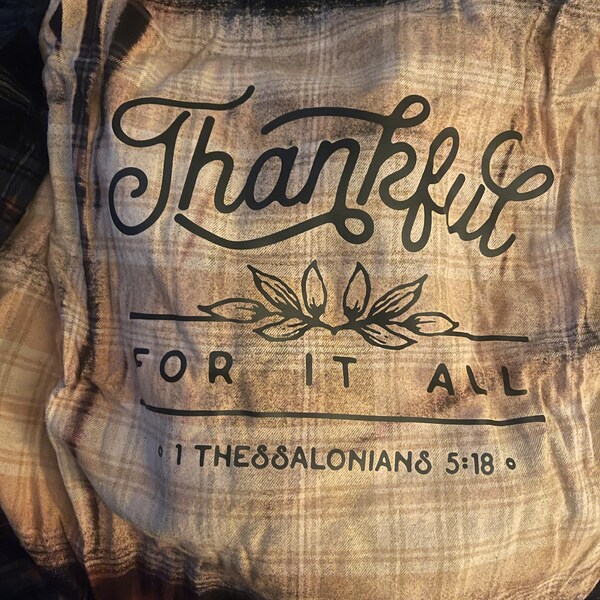 Distressed Bleached Flannel Christian Flannel Jesus Flannel Christian ...