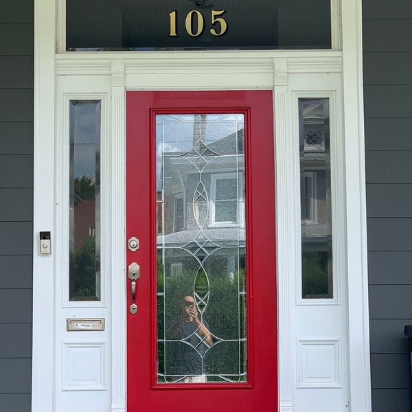 3 X Gold Transom or Fanlight House Numbers - Etsy