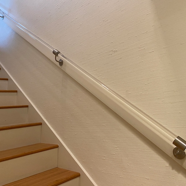 Custom Acrylic Lucite Handrail Kit | High Quality Lucite Staircase ...