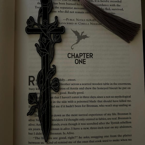 Starfall Blade Faux Leather Bookmark - Etsy