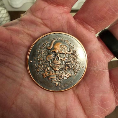 American Eagle Challenge Coin Strength Freedom Pride Antique - Etsy