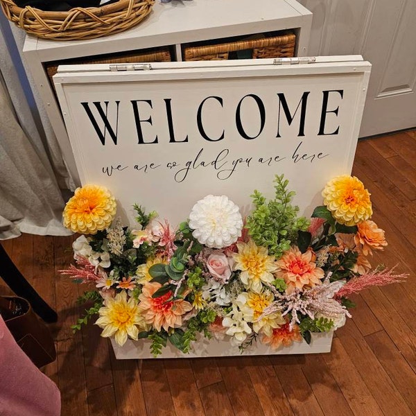 Downloadable Wedding Sign Flower Box DIY Wedding Sign Plans Flower Box ...