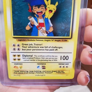 Pikachu Graduation Card Class of 2023 Handmade Pokemon Gift for Him - Etsy