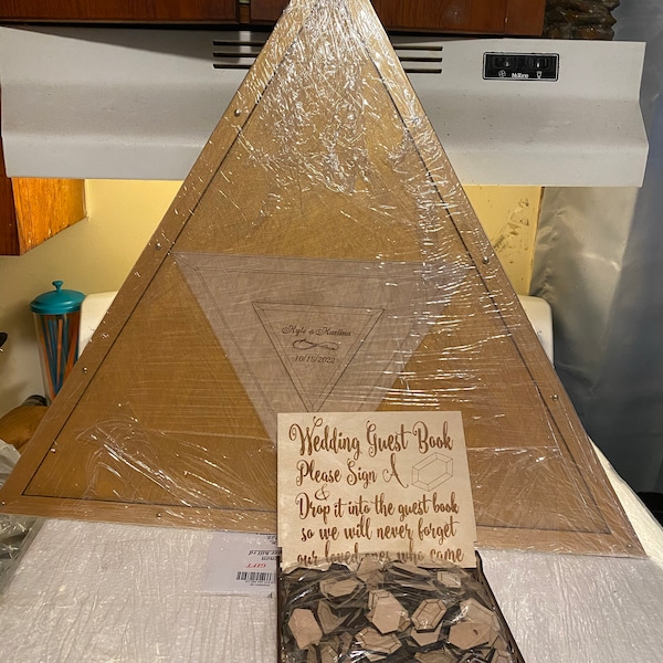 Triangle Wedding Guest Book, Guest Book, Wedding Guest Book, GUEST BOOK ...