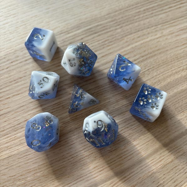Shadowy Forest Dnd Dice Set, Polyhedral Dice, D&D Dice, Dungeons and ...