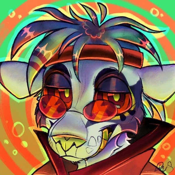 Custom Hypno Fursona Headshot/icon Commission - Etsy