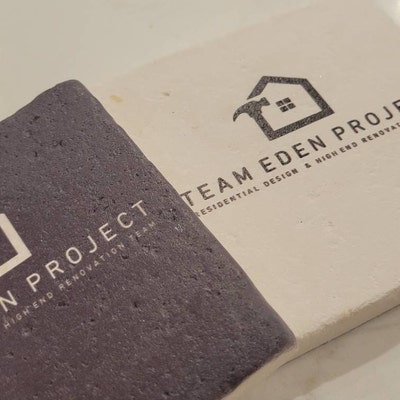 Custom Logo on Stone Coasters, Personalized Coaster, Personalized Gift ...