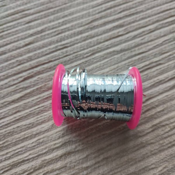 Mukaish Badla Metal Flat Metallic Thread Tape Embroidery Wire for ...