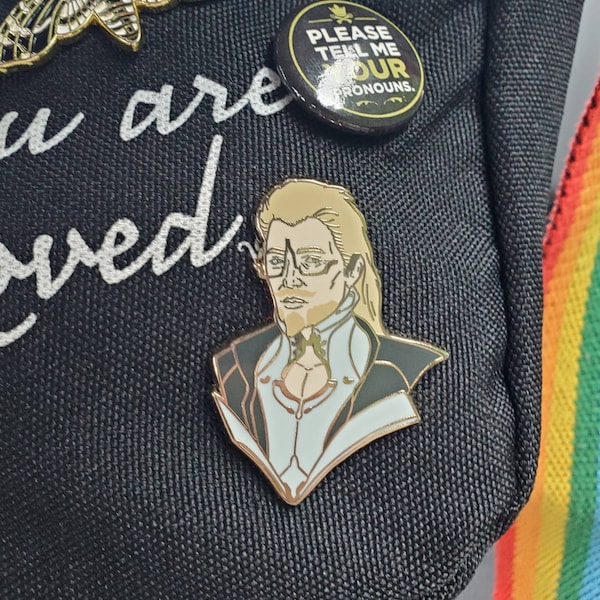 Warframe Inspired Loid Hard Enamel Enamel Pin, 1.75" Double Post, Gold ...