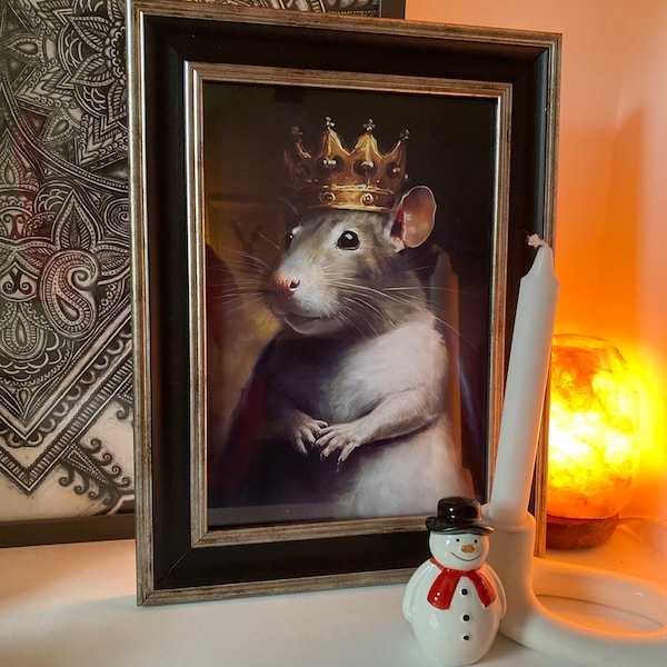 Vintage Rat King Poster, Art Poster Print, Home Decor, Animal Lover ...