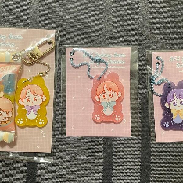 BTS Gummy Bears Shaker Charms - Etsy