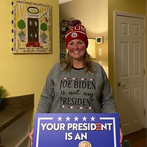 Biden for Prison YARD SIGN 18in X 24in Double Sided & Frame Sleepy Joe ...