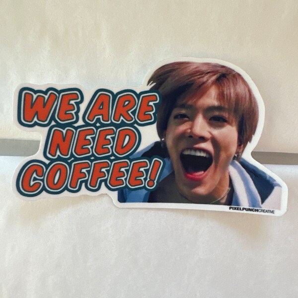 Yuta NCT 127 “coffee” Sticker - Etsy