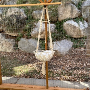 Macrame Gifthanging Cat Macrame Basket Hanging Cat Hammock - Etsy