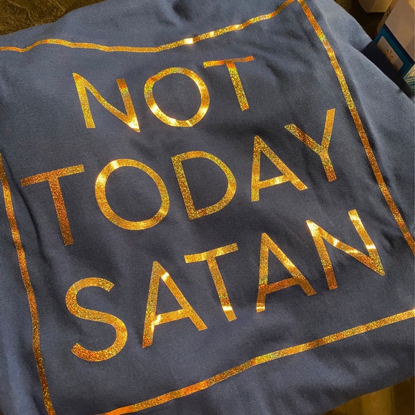 Not Today Satan Shirt , Christian Apparel, Christian Gift Tshirt ...