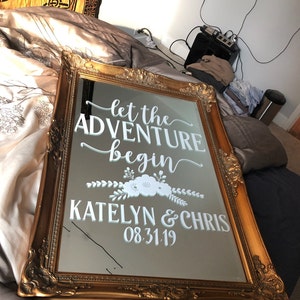 Floral Wedding Deal Let the Adventure Begin Personalized - Etsy New Zealand