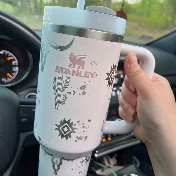 40oz Stanley Tumbler | Aztec Southwestern Stanley Tumbler | Engraved ...