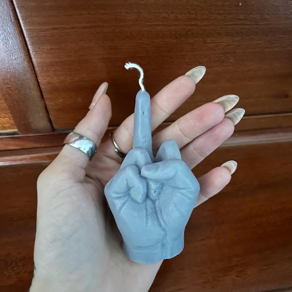 Middle Finger Candle,funny Gift,gifts,hand Gesture,finger,candles ...