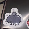 Bug With a Mug Sticker / Rolly Polly / Cute Bug Sticker / - Etsy