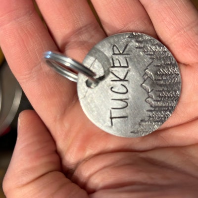 Mini Dog Tag for Dogs, the Bean, Dog Tag, Kidney Bean, Personalized ...