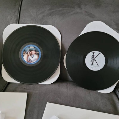 Custom Label for 12 Inch Vinyl Record, Bold Text Personalized Matte ...