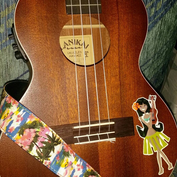 Hula Girl Sticker Vinyl Decal Vintage Style Hawaiian Tiki Dancer With ...