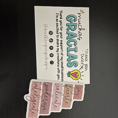 Maestra Vinyl Sticker Mexican Sticker Bilingual Spanish - Etsy