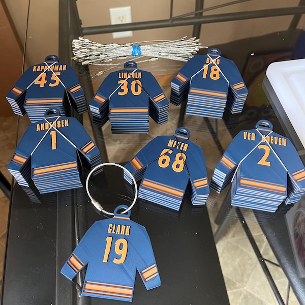 Personalized Hockey Jersey Bag Tag - Etsy