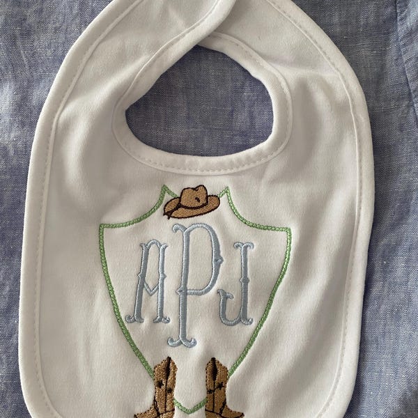 Floral Scallop Monogram ITH Frame Bag Tag Applique in the Hoop Stroller ...