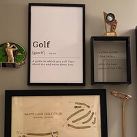 Golf Quote Poster Print, Tiger Woods, Sport, Golf Quote, Home Art ...