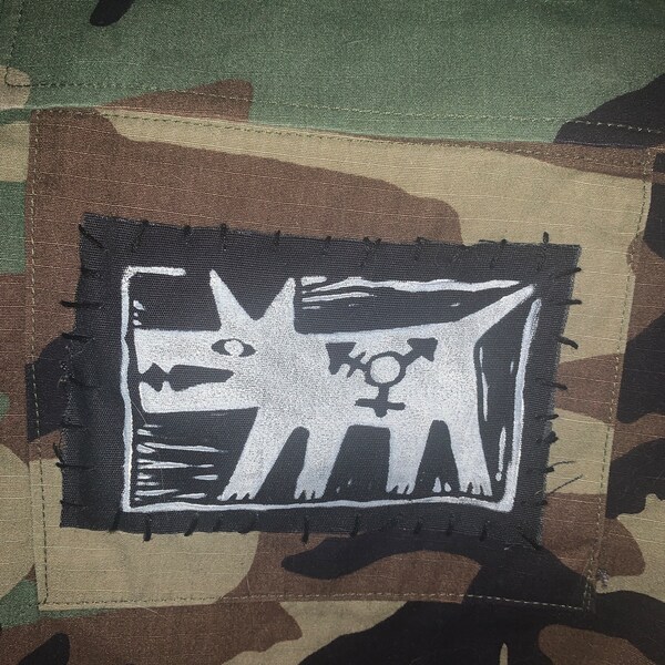Trans Dog Patch Sew or Glue On - Etsy