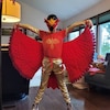 America Kestrel Costume Set / Mask and Flappable Wings / Fully Handmade ...