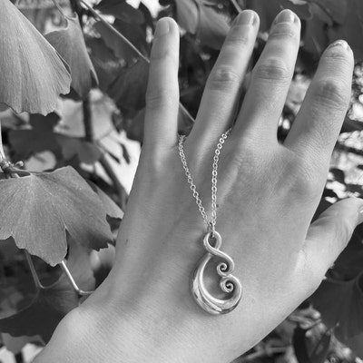 Maori Love Symbol Solid Sterling Silver Koru, Hand Crafted in New ...