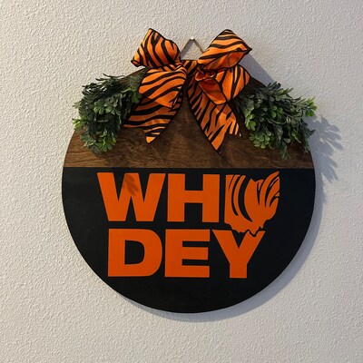 Cincinnati Football Porch Sign Football Porch Leaner Wood - Etsy